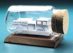 Fire Engine Sculpture - Gifts for Firefighters – Business Card Sculptures